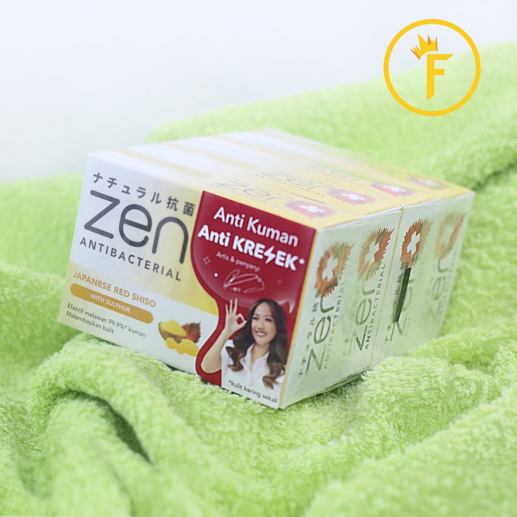 Jual Zen Antibacterial Bar soap Japanese Red Shiso 60gr isi 4 pcs ...