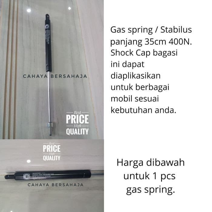 Jual Cod - Gaspring Stabilus Gas Spring 35Cm 400N 40Kg Shock Hidrolik ...