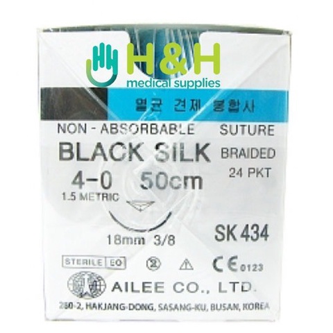 Jual Black silk Non Absorbable/ Ailee Black Silk /Dental Surgical ...