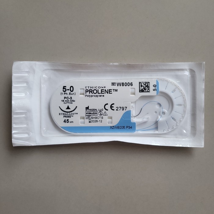 Jual Prolene 5/0 W8006 / Benang Operasi / Benang Ethicon -Tatasie ...