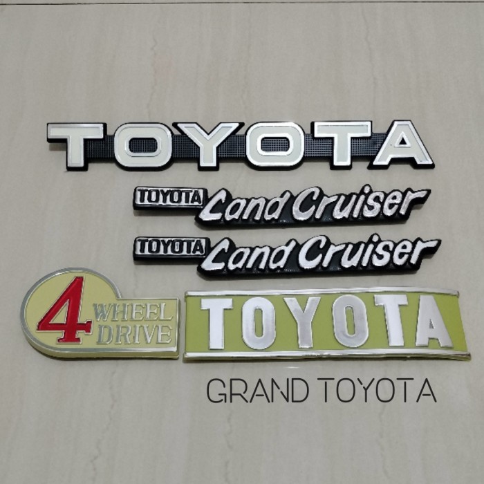 Jual Cod Emblem Logo Toyota Landcruiser Hartop Fj40 Bj40 Harga Set Kode ...