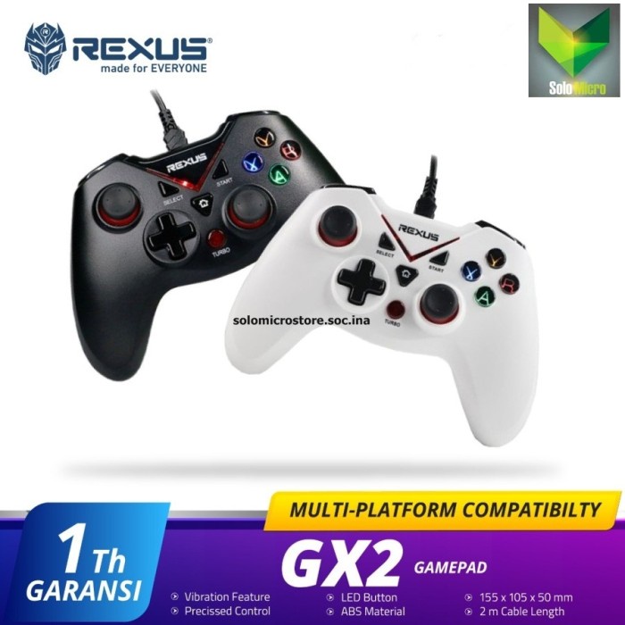 Jual Hawas Gamepad Rexus Gladius Gx2 Pro Stick Gaming Controler Usb Pc ...