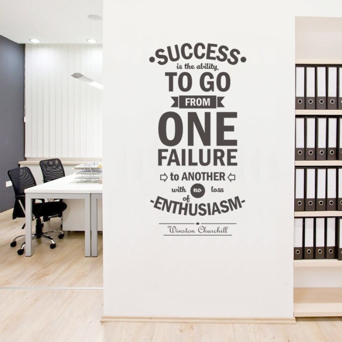 Jual Stiker Quote Success Ability Dinding Kaca Pintu Kantor Rumah ...