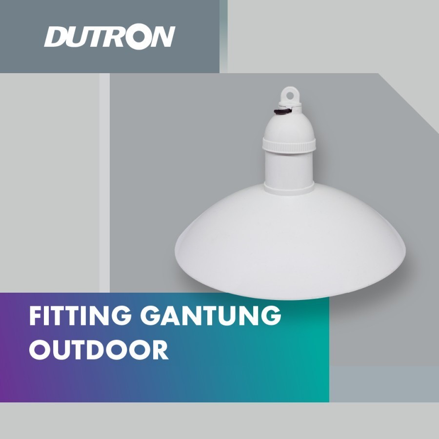 Jual Dutron Fitting gantung Outdoor WD Kecil DV FWK 01 HG kap lampu ...