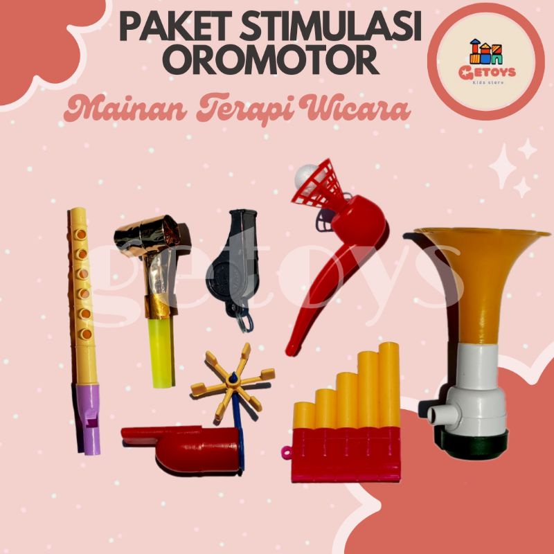 Jual (GE TOYS) PAKET 7 PCS ALAT TIUP/ MAINAN EDUKATIF ANAK TERLAMBAT ...