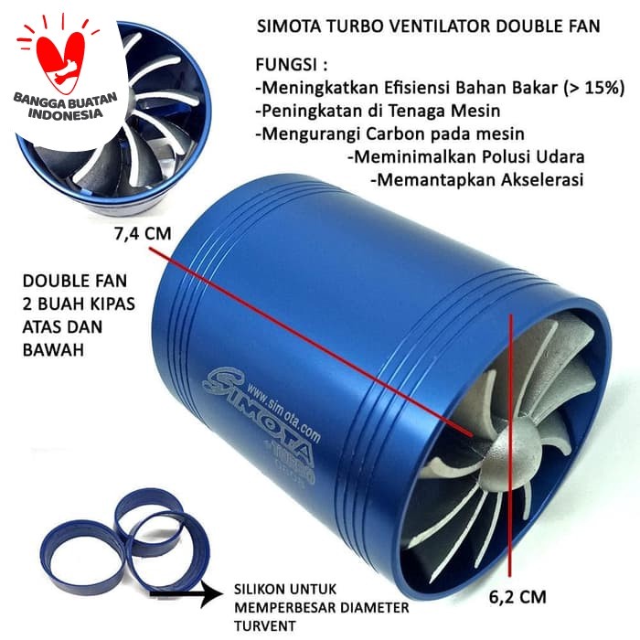 Jual Turbo Ventilator simota Double Blade | Shopee Indonesia