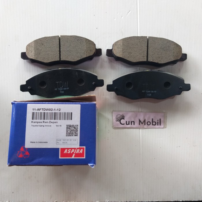 Jual Brake Pad Toyota Tdw Toyota Kijang Innova 2004-2015 Depan Aftdw02 ...