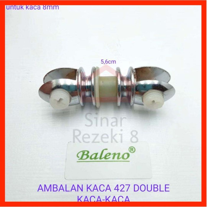 Jual Ambalan Kaca 427 DOUBLE / Jepit Tatakan Penyangga Rak Kaca Kayu ...