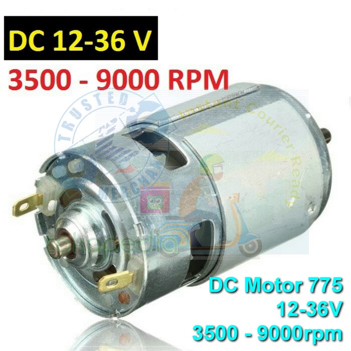 Jual SD Dinamo Motor DC 775 12-36V 3500-9000rpm Large torque Torsi Besar | Shopee Indonesia