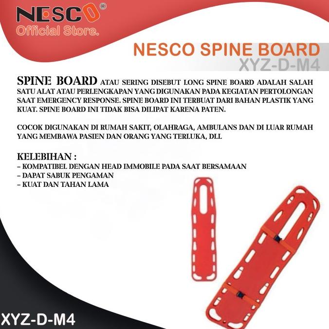 Jual Nesco Spine Board, Type Yxz-D-M4 / Tandu Spinal | Shopee Indonesia