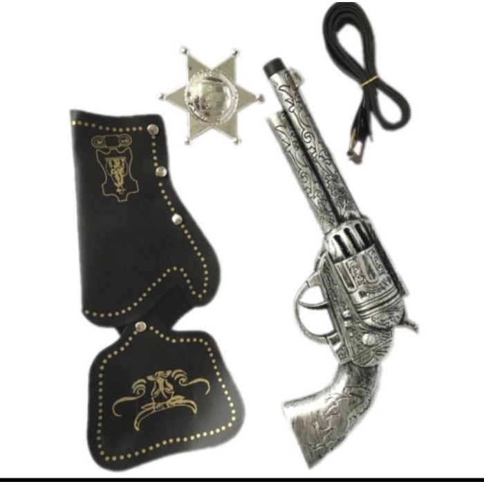 Jual Mainan Pistol Set Koboi Cowboy Gun Set Weapon Props Costume ...