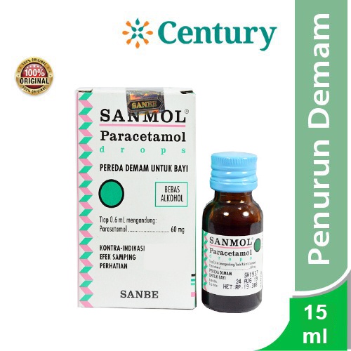 Jual Sanmol Paracetamol Drop 15ml / Penurun Demam / Paracetamol ...