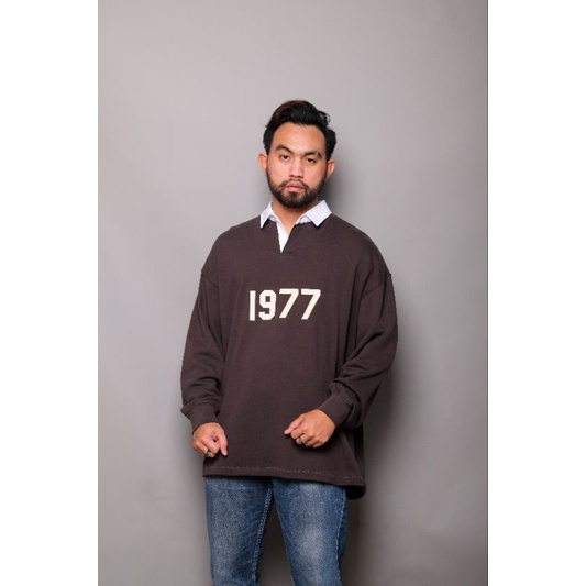 Jual ESSENTIALS POLO CREWNECK IRON 1977 HENLEY RUGBY | Shopee Indonesia