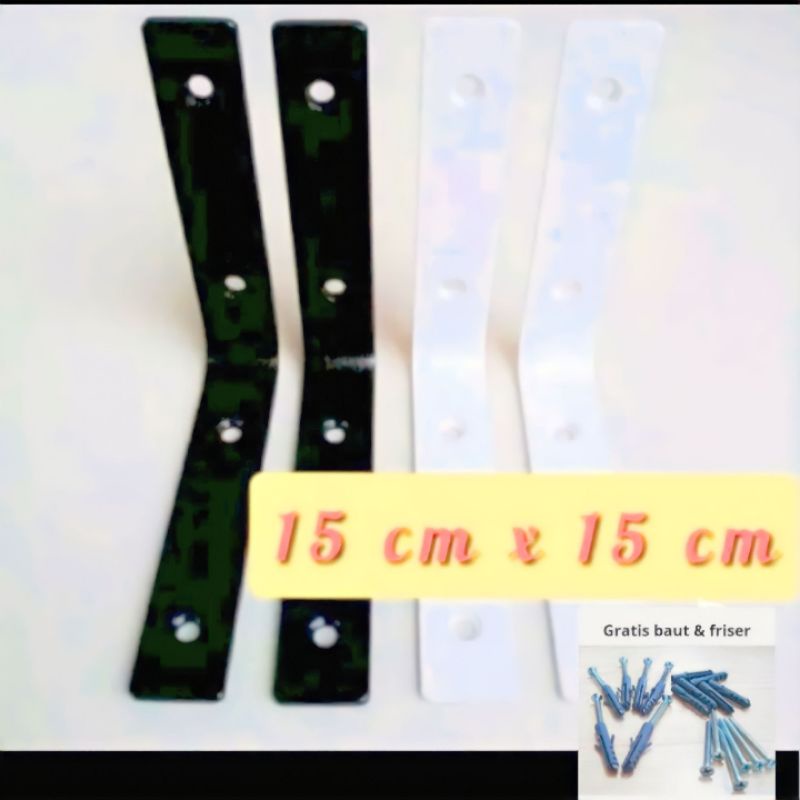 Jual Plat L plat besi ambalan tempel dinding | Shopee Indonesia