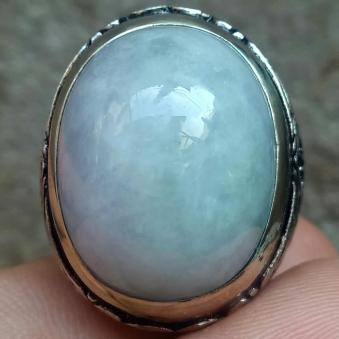 Jual [Baru] Giok Burma Type A Cincin Batu Giok Natural Jadeite Jade ...
