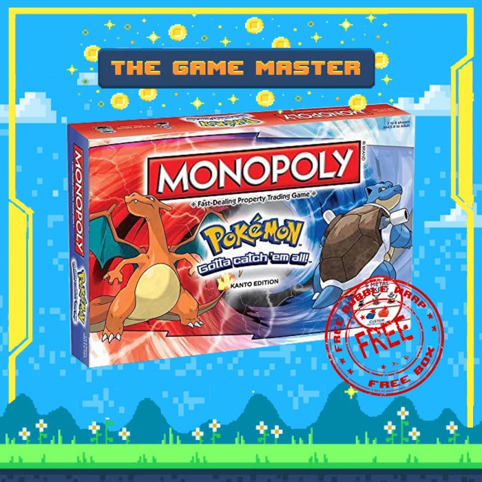 Jual Monopoly Pokemon Kanto Edition Board Game Ready | Shopee Indonesia