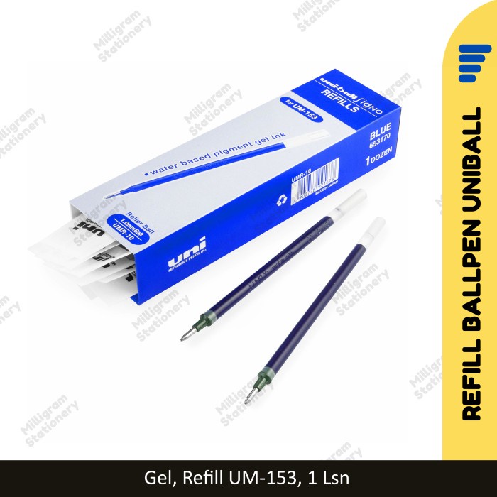 Jual Pulpen - Refill Pulpen Gel Tanda Tangan Uniball Signo Umr 10/ Isi ...