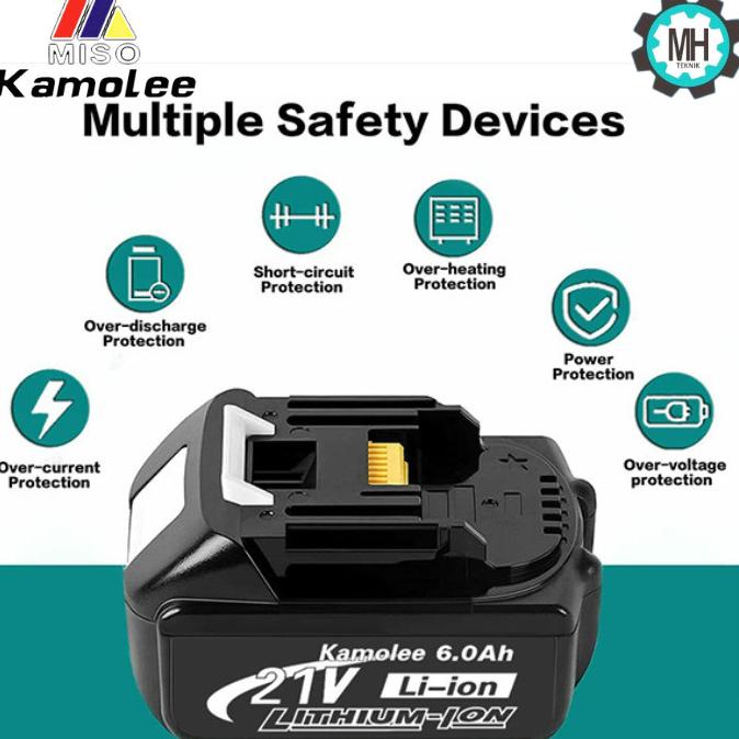 Jual KAMOLEE BATTERY 21 Volt - BATTERY + CHARGER | Shopee Indonesia