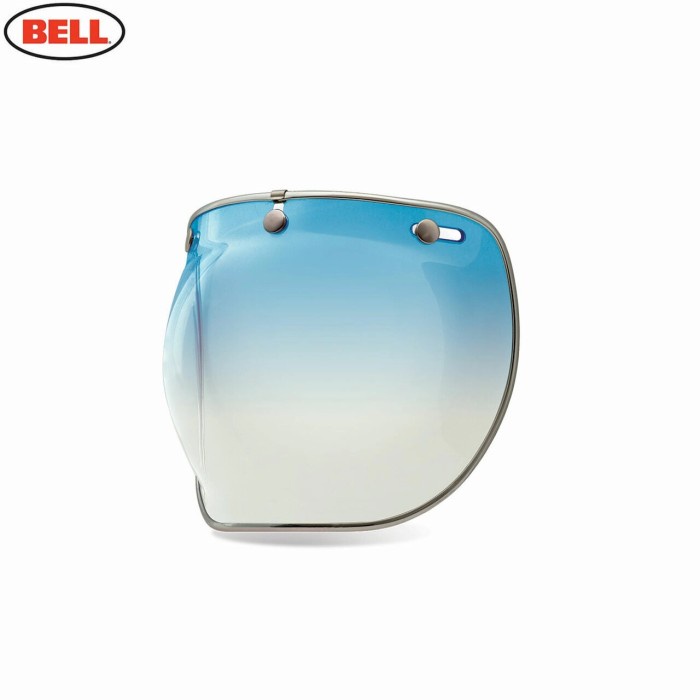 Jual Visor Bubble DLX Ice Blue Gradient Bell C500 / Custom 500 Original ...