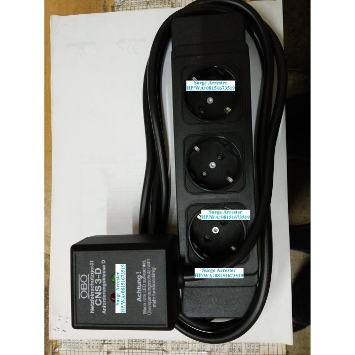 Jual Ori Cns 3-D-D Obo Bettermann Surge Proteksi Stop Kontak 3Port Limited | Shopee Indonesia