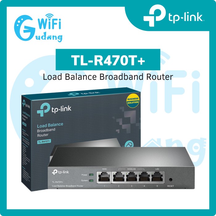 Jual TP-Link TL-R470T+ 5-port Fast Ethernet Multi-Wan Route Load ...