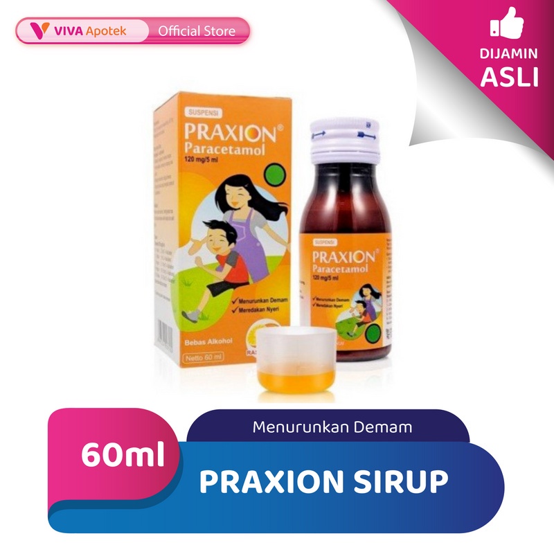 Jual Praxion Sirup untuk Menurunkan Demam (60 ml) | Shopee Indonesia