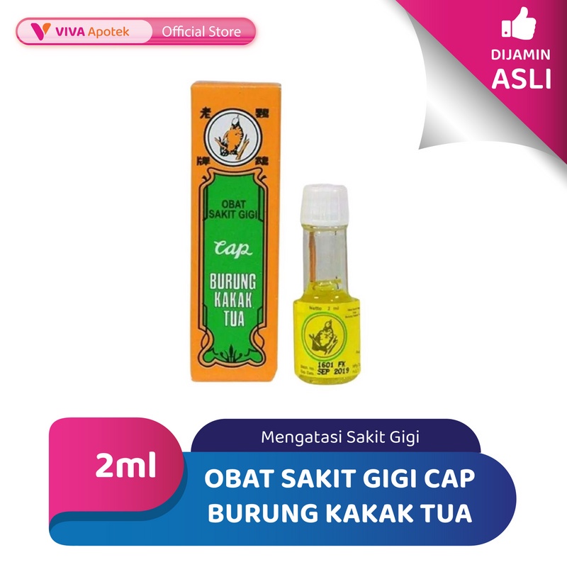 Jual Obat Sakit Gigi Cap Burung Kakak Tua (2 ml) | Shopee Indonesia