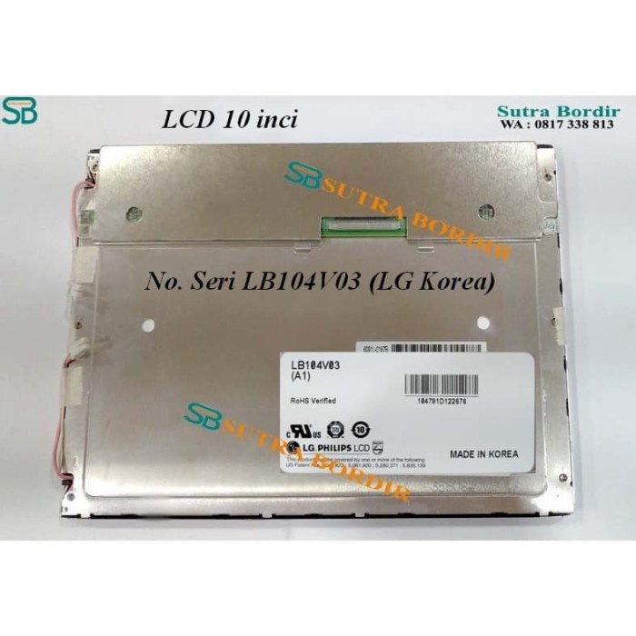Jual Termurah Lcd Swf Nomor Lb104V03 Lcd Mesin Bordir Komputer Swf ...