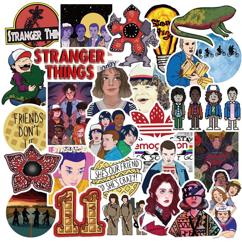 Jual Stiker VYNIL Motif STRANGER THINGS Untuk Scrapbook/Alat Tulis hp ...