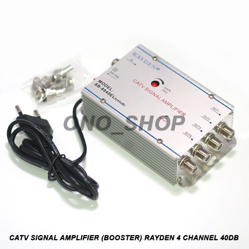 Jual Catv Signal Amplifier ( Booster ) 4 Channel 40Db Rayden Promo ...