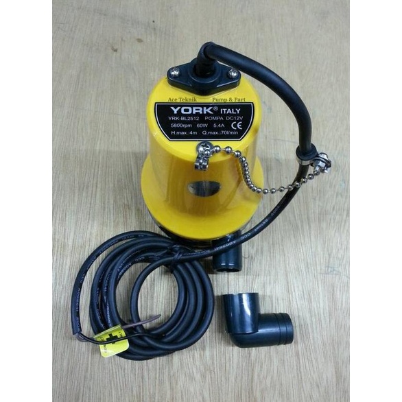 Jual YRK-BL2512 Pompa Air Celup DC YORK {Submersible Pump} | Shopee ...