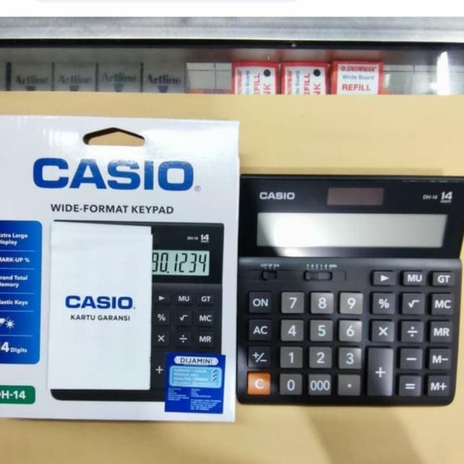 Jual Kalkulator DH 14 casio 14 Digit Calculator Original | Shopee Indonesia