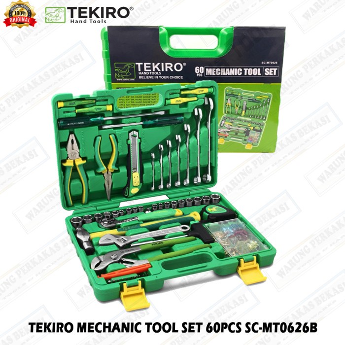 Jual [Original] Tekiro 60 Pcs Tool Kit Kunci Set Mechanic Toolkit Alat Kunci Lengkap Berkualitas ...