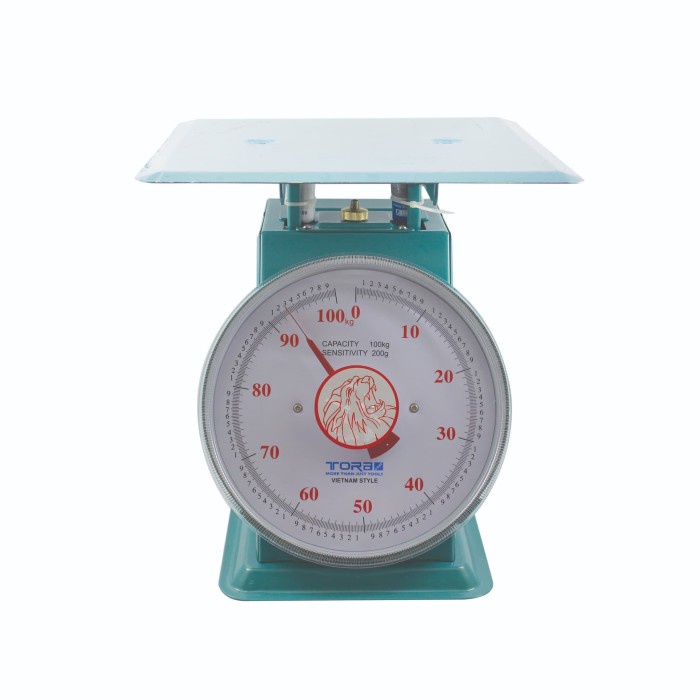 Jual [New Ori] Spring Scale Green Colour Emboss 100Kg Tora Bisa Sameday ...