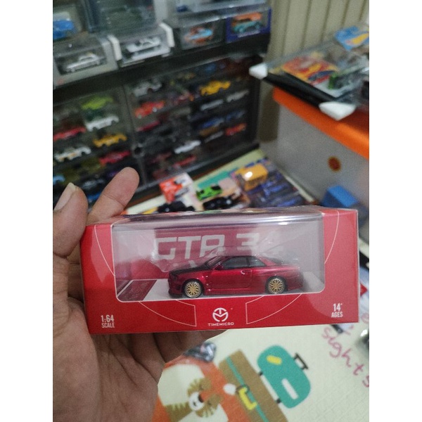Jual Time Micro Nissan Skyline GTR R34 Red | Shopee Indonesia
