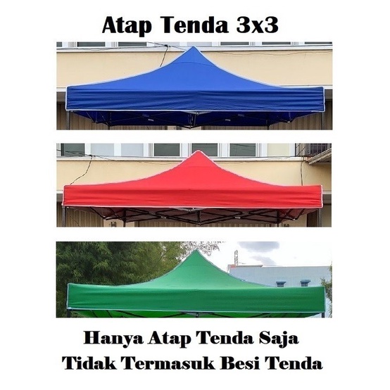 Jual Terpal Atap Tenda Lipat 3X3 - Merah 420D Kualitas Premium | Shopee ...