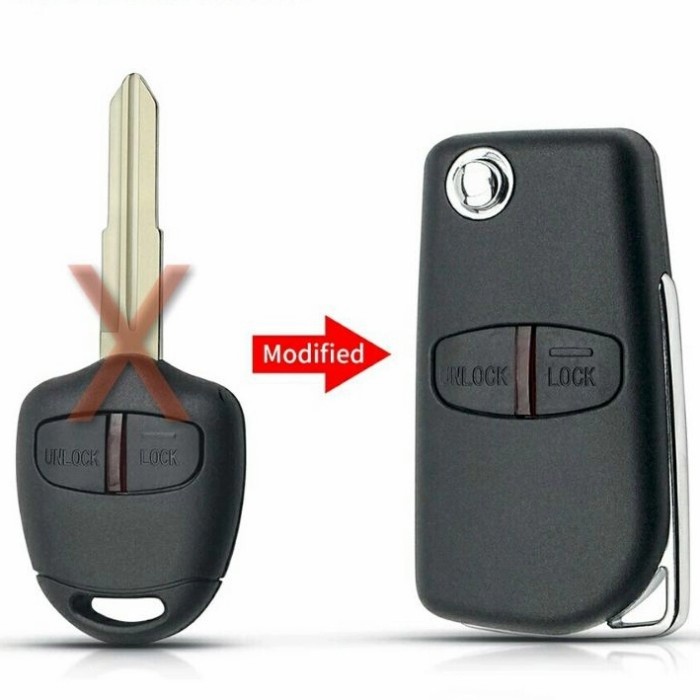 Jual Cod Casing Kunci Remot Lipat Flip Key Mitsubishi Pajero Sport ...