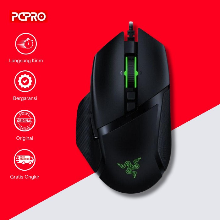 Jual Mouse Gaming Razer Basilisk V2 Ergonomic Wired Gaming Mouse ...