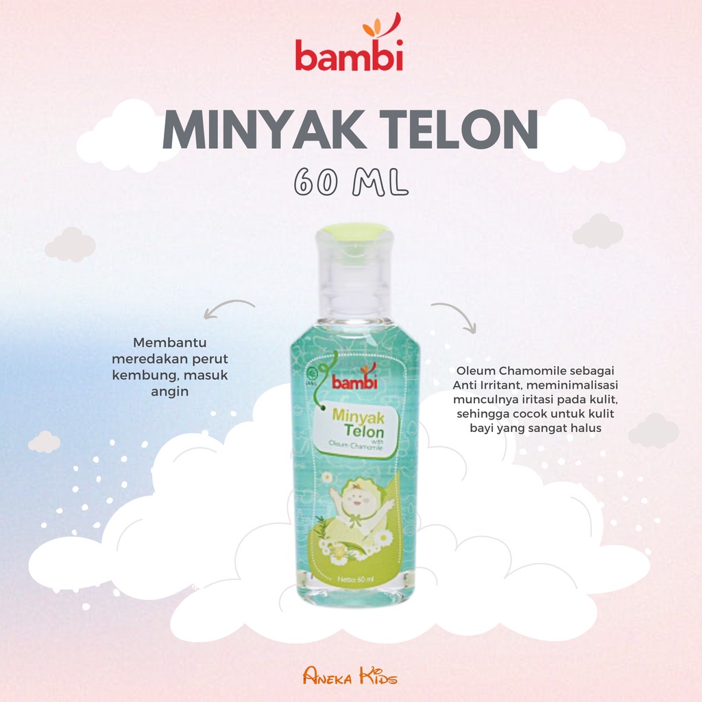 Jual Bambi Minyak Telon Bayi 60ml | Shopee Indonesia