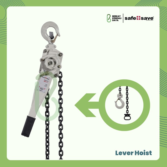 Jual Lever Hoist (SLB) Safe+Save Lever Hoist S+S 20 - 3 ton, 6 Meter ...