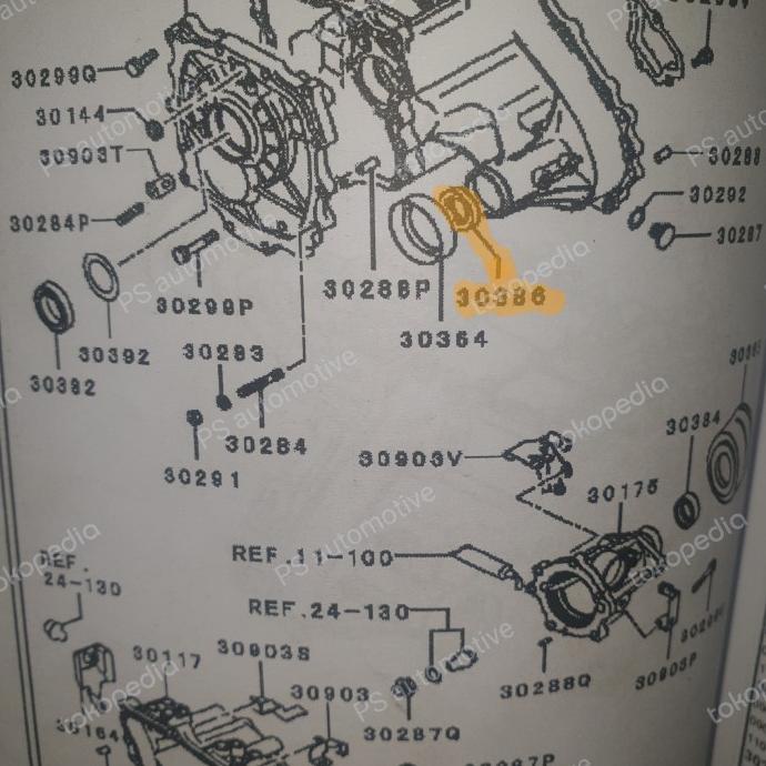 Jual seal transfer output depan mitsubishi pajero sport md731708 ...
