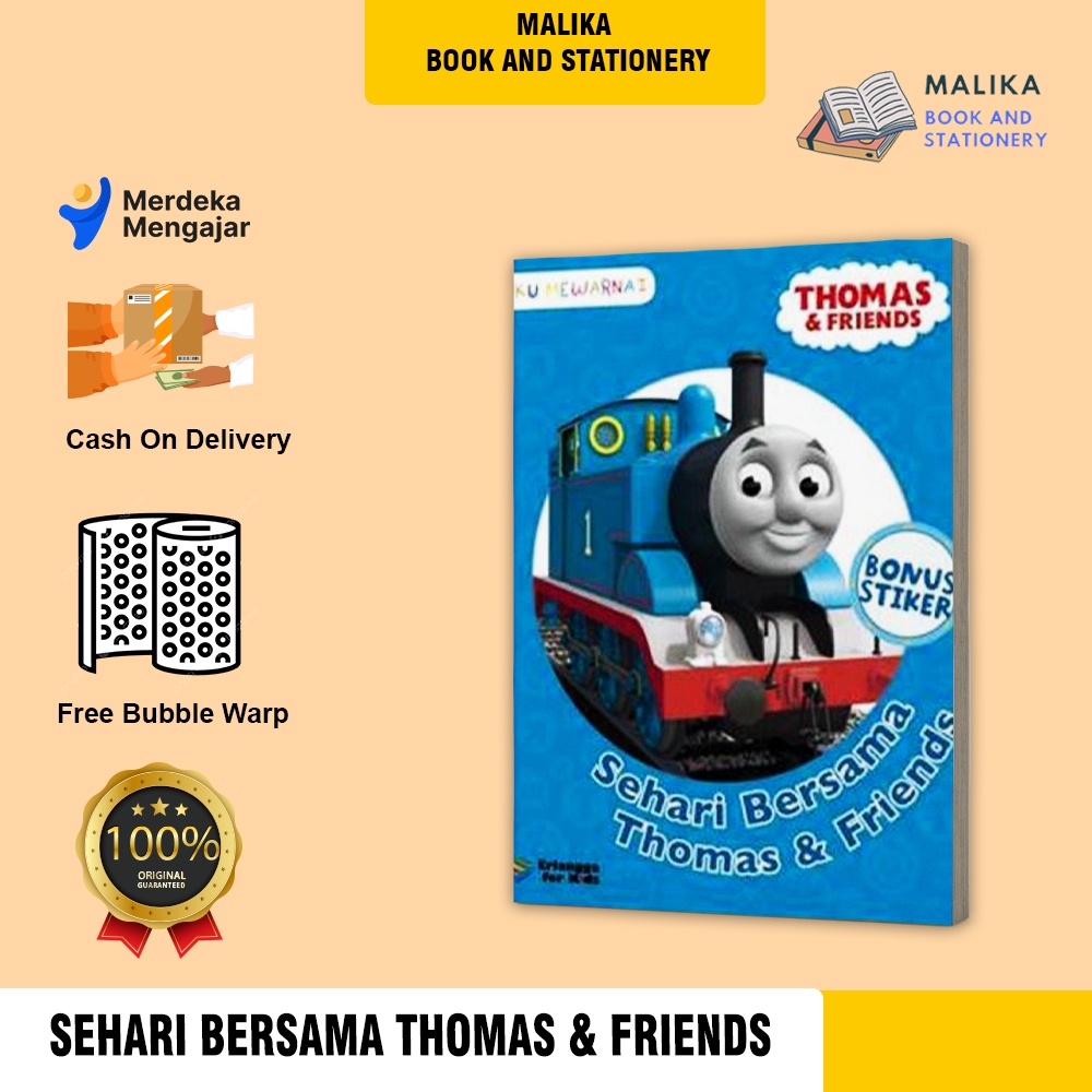 Jual Buku Dongeng Cerita Anak Thomas & Friends Sehari Bersama Thomas & Friends Anak Tk Paud ...