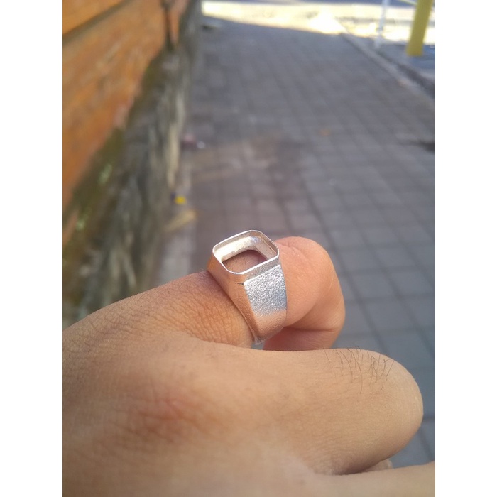 Jual Mei Emban Cincin Perak Handmade Full Doff Model Tanam Kotak ...