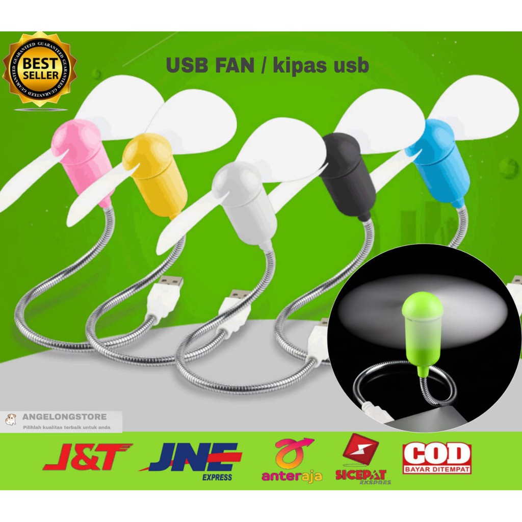 Jual USB Fan Kipas Angin Portable USB Kipas Diameter Besar power on ...
