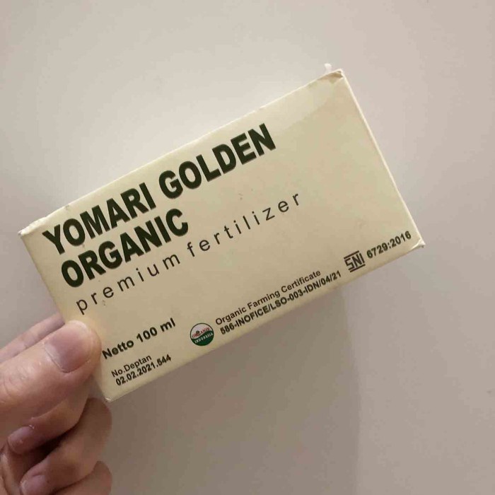Jual PUPUK SUPER ORGANIK YGO YOMARI GOLDEN ORGANIC READY-1 box | Shopee ...