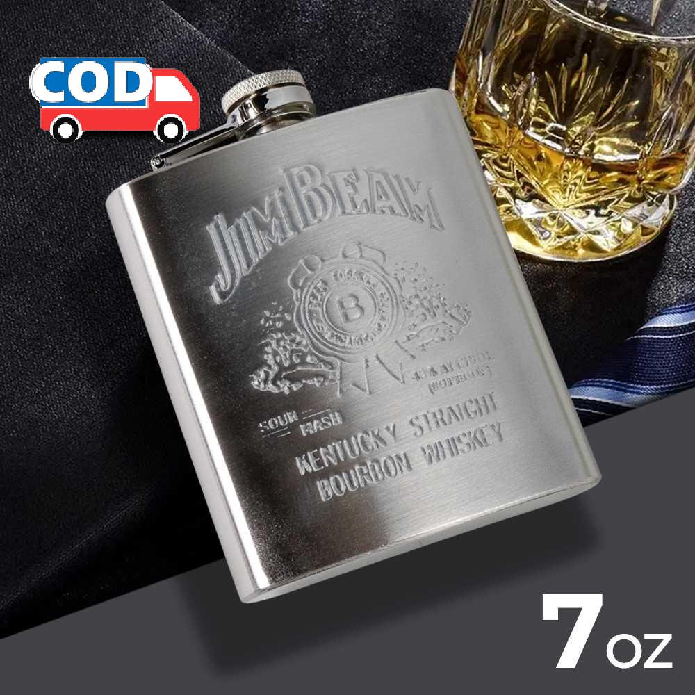 Jual Botol Minum Wine Bir Whiskey Hip Flask 7 oz Stainless Steel Tempat ...