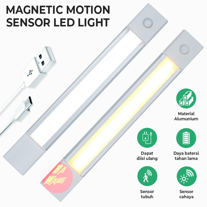Jual Promo Led Light Magnetic Sensor Lampu Otomatis Gerak Lemari ...