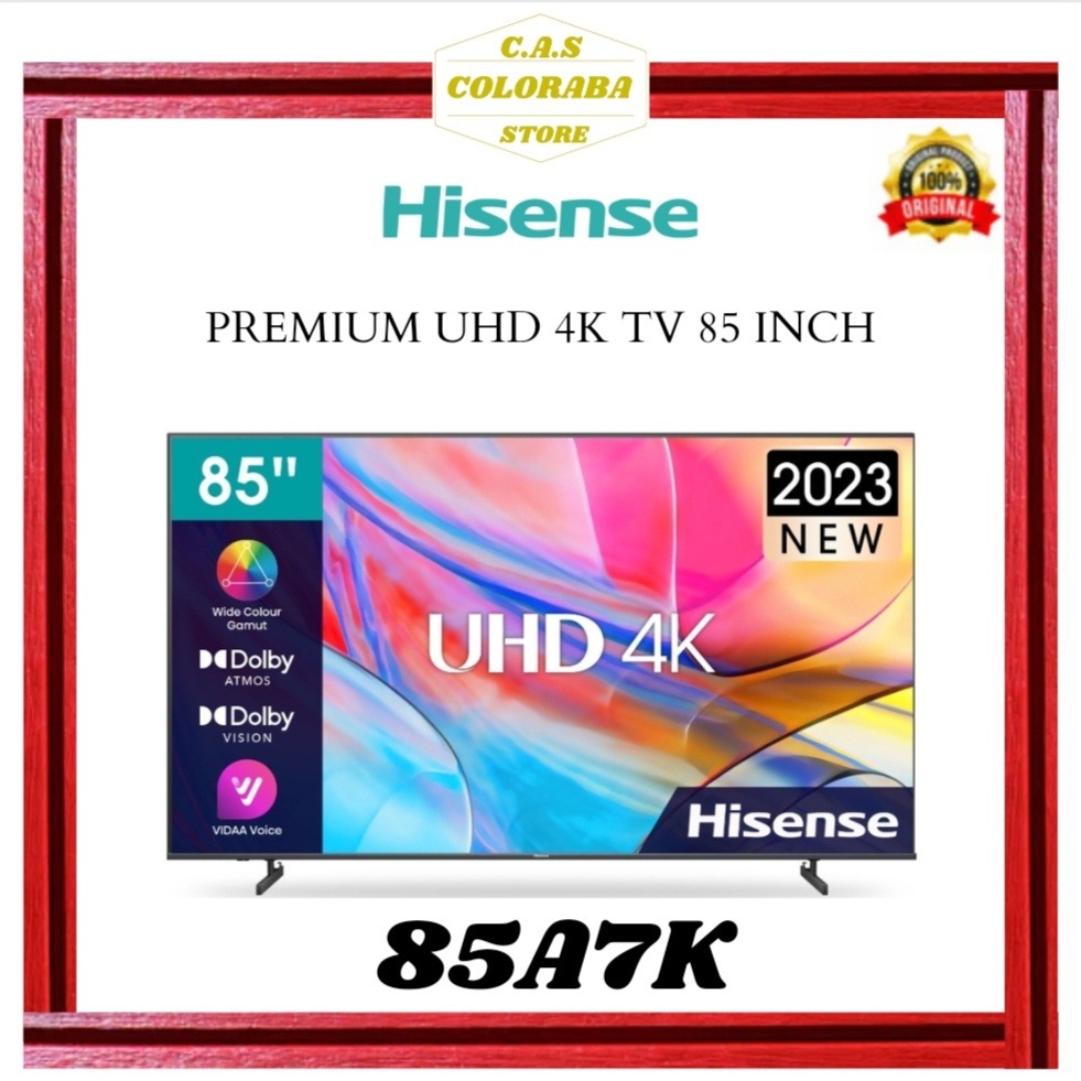 Jual HISENSE 85A7K SMART TV 85 INCH PREMIUM UHD 4K LED SMART OS VIDAA ...