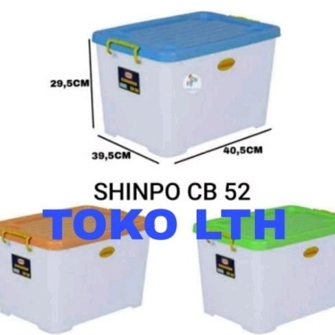 Jual Container Box 52 Liter Caravan Cb52 Shinpo Sip 142 Cb 52 Kotak Box ...