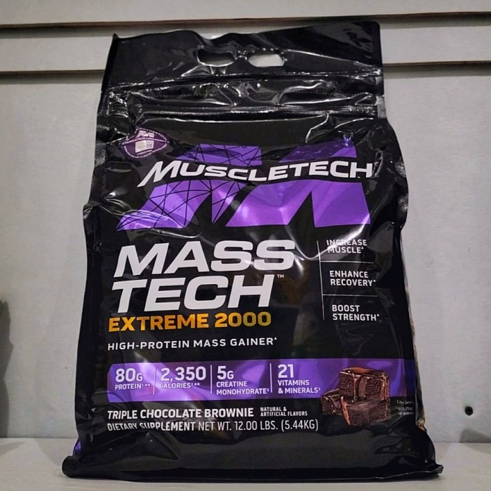 Jual Mass Tech Masstech Xtreme Gainer 12 lbs BPOM Masstech Susu Gym ...
